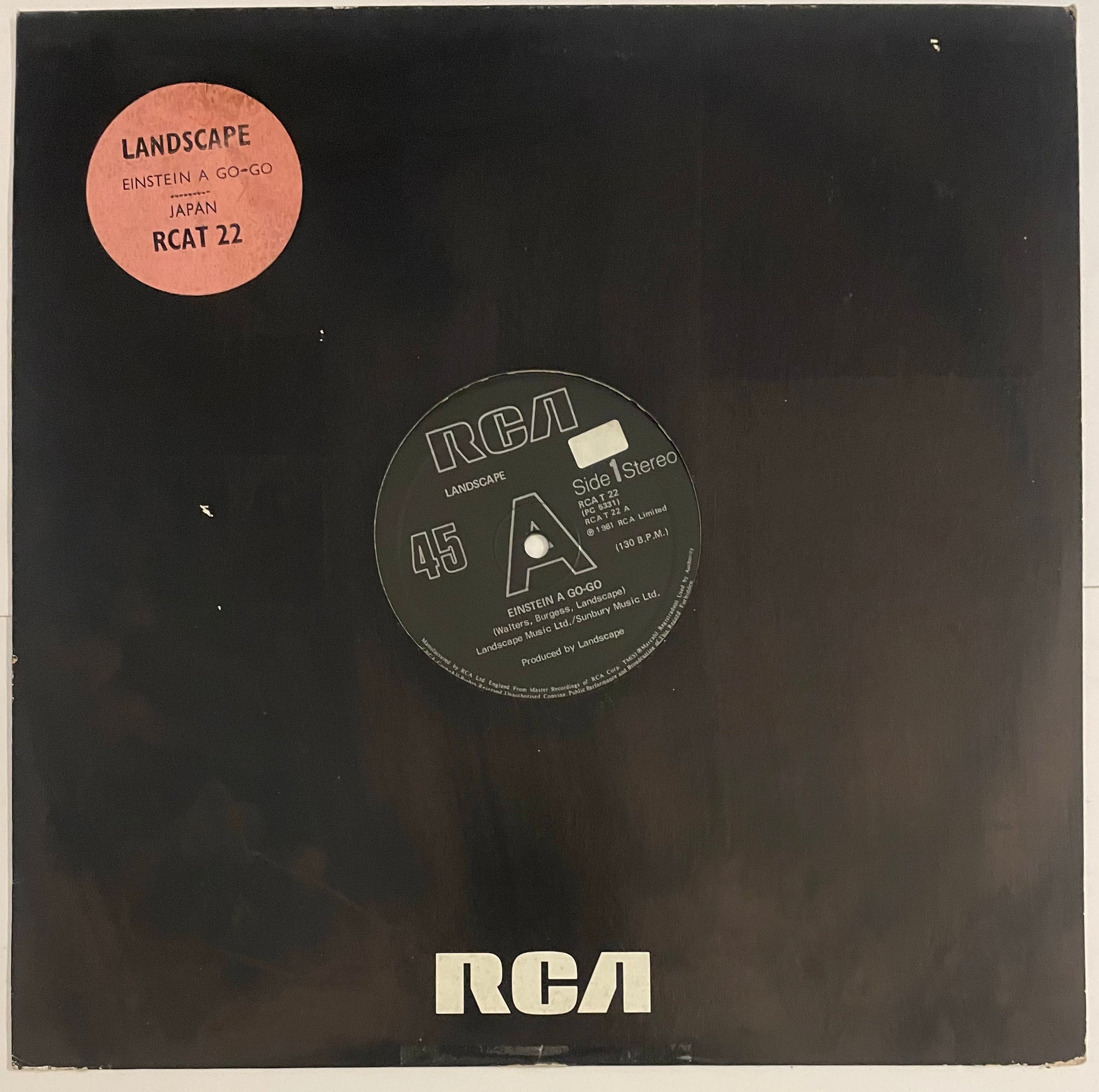 Landscape - Einstein A Go-Go 12" Single – museum vinyl